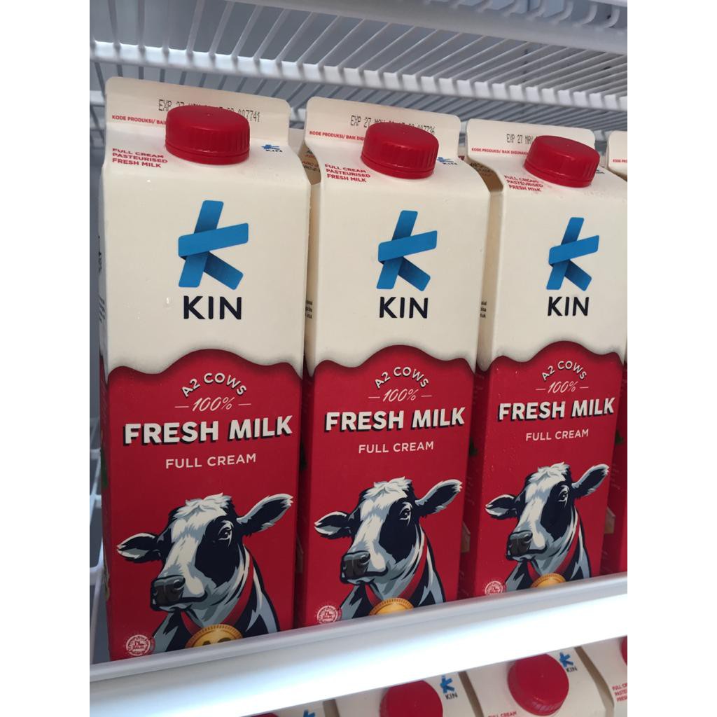 Jual TURUN HARGA!!! SUSU KIN 1L FRESH MILK FULL CREAM PLAIN | Shopee Indonesia