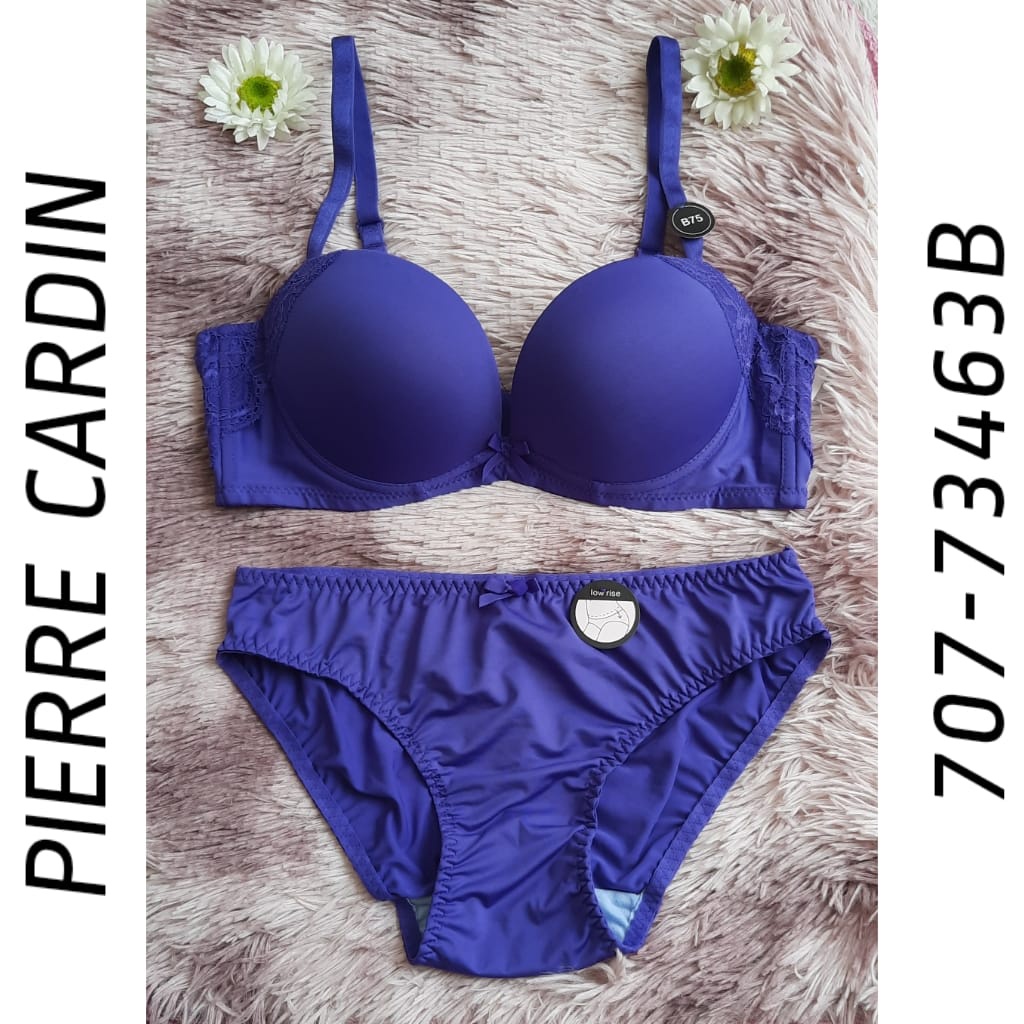 Jual PIERRE CARDIN SET BRA & PANTY WARNA PURPLE 707-73463B | Shopee ...