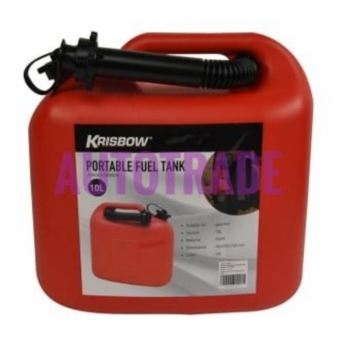 Jual Jerigen Bensin Solar Plastik Fuel Gasoline Tank JerryCan 10 Liter ...