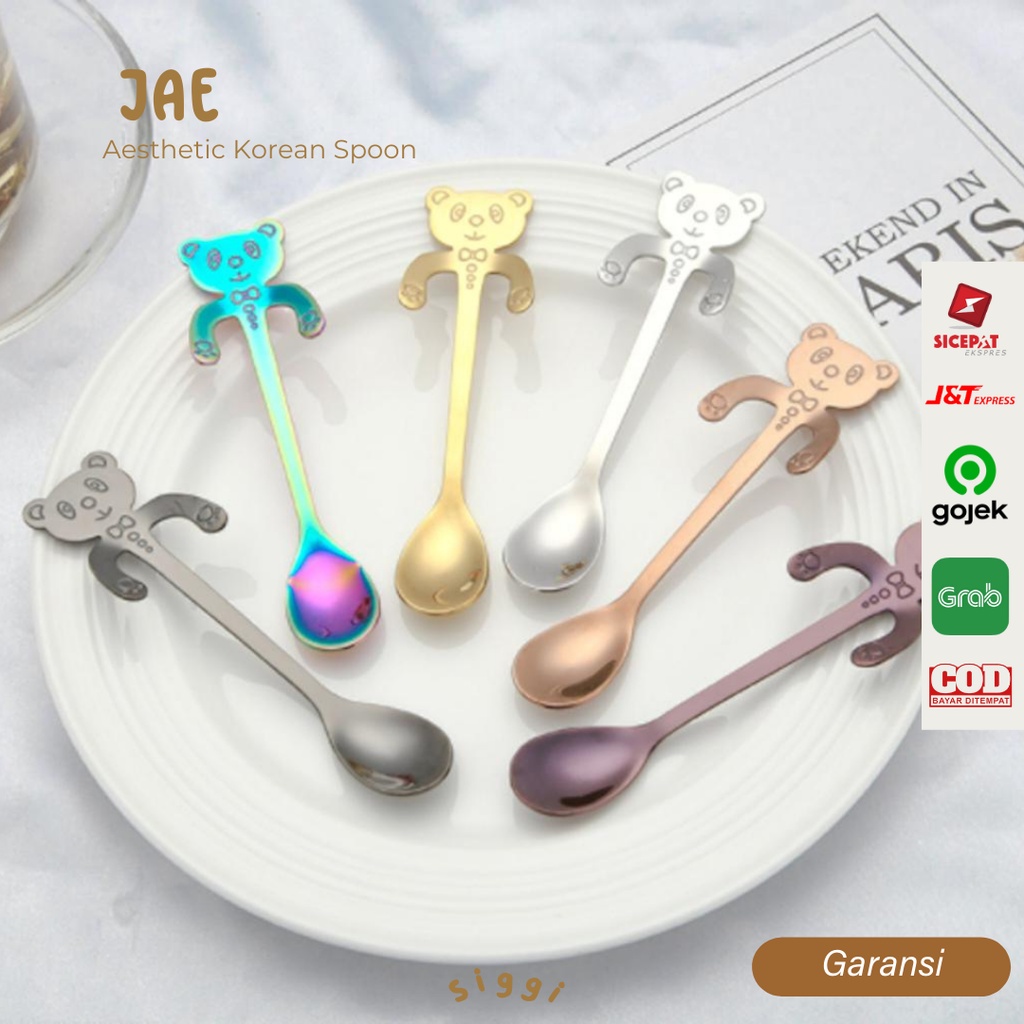 Jual [siggi] JAE Korean Aesthetic Spoon / Sendok Korea / Sendok Lucu ...