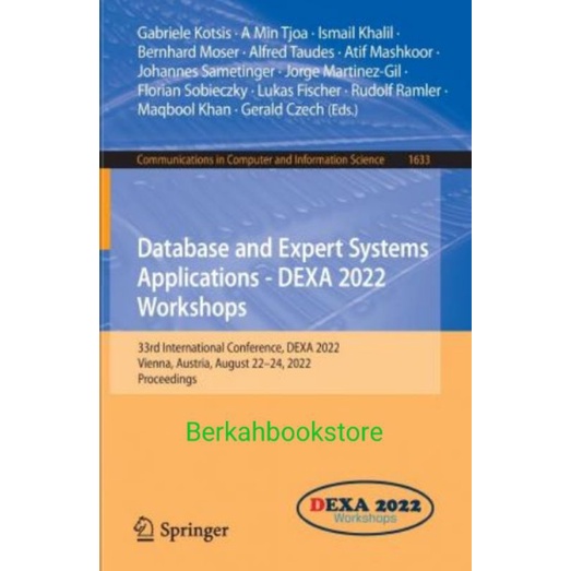 Jual Buku Database and Expert Systems Applications - DEXA 2022 ...