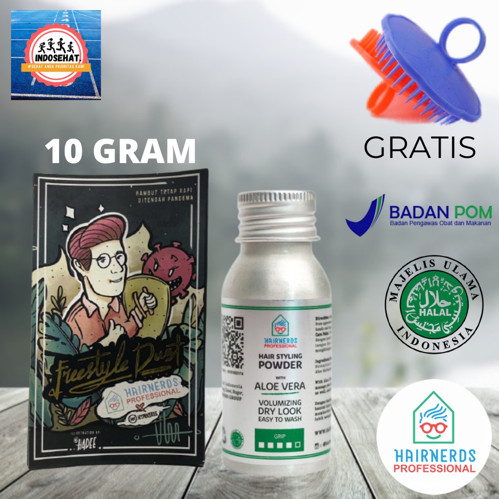 Jual HAIRNERDS Professional Hair Styling Powder - Bubuk Bedak Powder ...