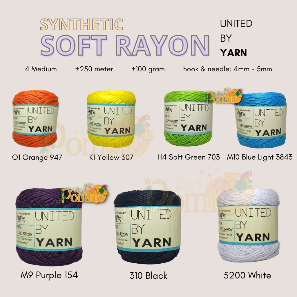 Jual SYNTHETIC SOFT RAYON BIG PLY BENANG RAJUT RAYON BIG PLY RAYON YARN ...
