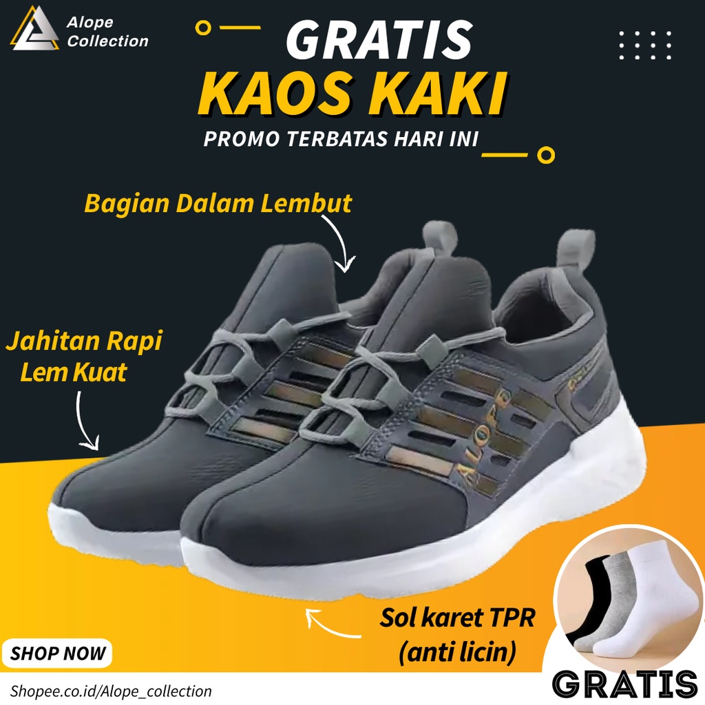 Jual Sepatu Pria Impor Sneakers Olahraga Cowok Sepatu Kasual Fashion ...