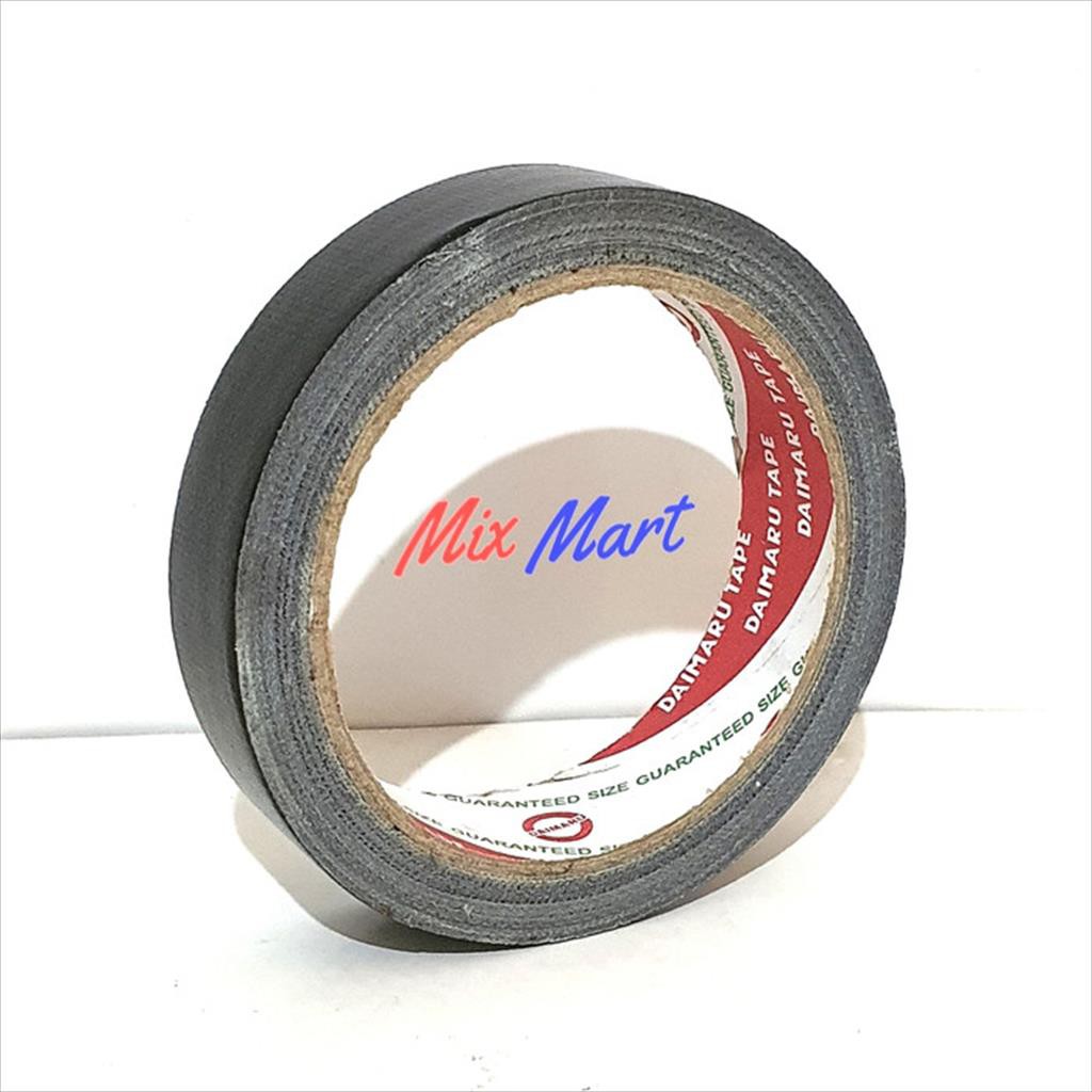 Jual Lakban Kain Hitam Daimaru 1 inch / 24 mm x 12 meter / cloth tape ...