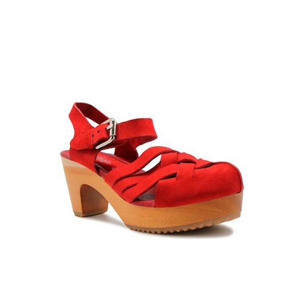 Jual (CLOGS) Jojo (Insole) - Red Nb 7cm | Shopee Indonesia