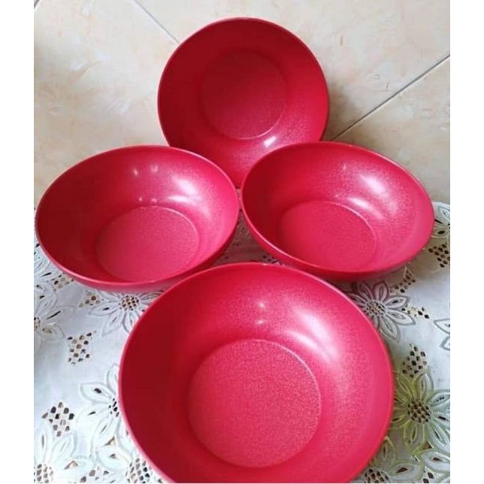 Jual mangkok ideal tuperware merah 500 ml | Shopee Indonesia