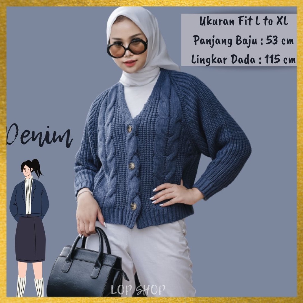 Jual CARDIGAN RAJUT WANITA MELA KNITWEAR PREMIUM TEBAL FASHION WANITA KOREAN STYLE KEKINIAN ...