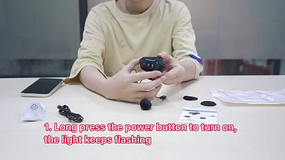 Jual BT12 Bluetooth 5.0 Helm Headset/Helm intercom Tahan Air dengan Baterai 800mAh/2000mAh NOT ...