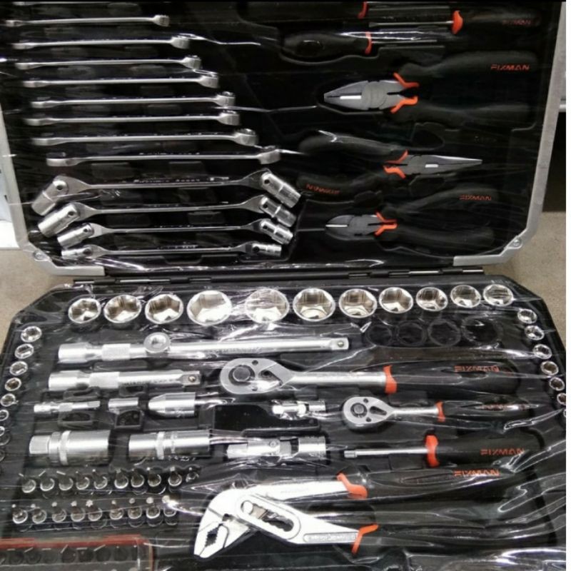 Jual FIXMAN MECHANICAL TOOL SET TOOL BOX BT124 | Shopee Indonesia