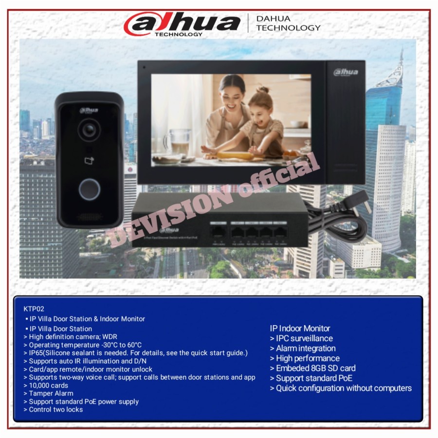 Jual VIDEO INTERCOM DAHUA DHI-KTP02 Komunikasi 2-Arah | Shopee Indonesia