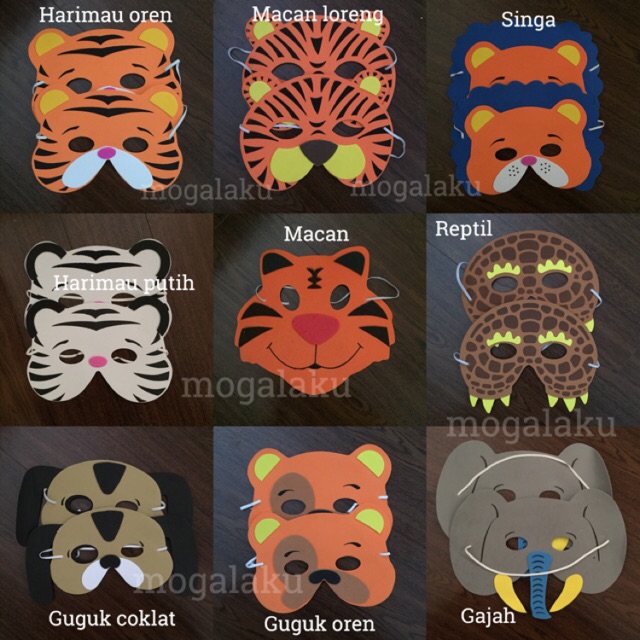 Jual Topeng hewan anak | Shopee Indonesia