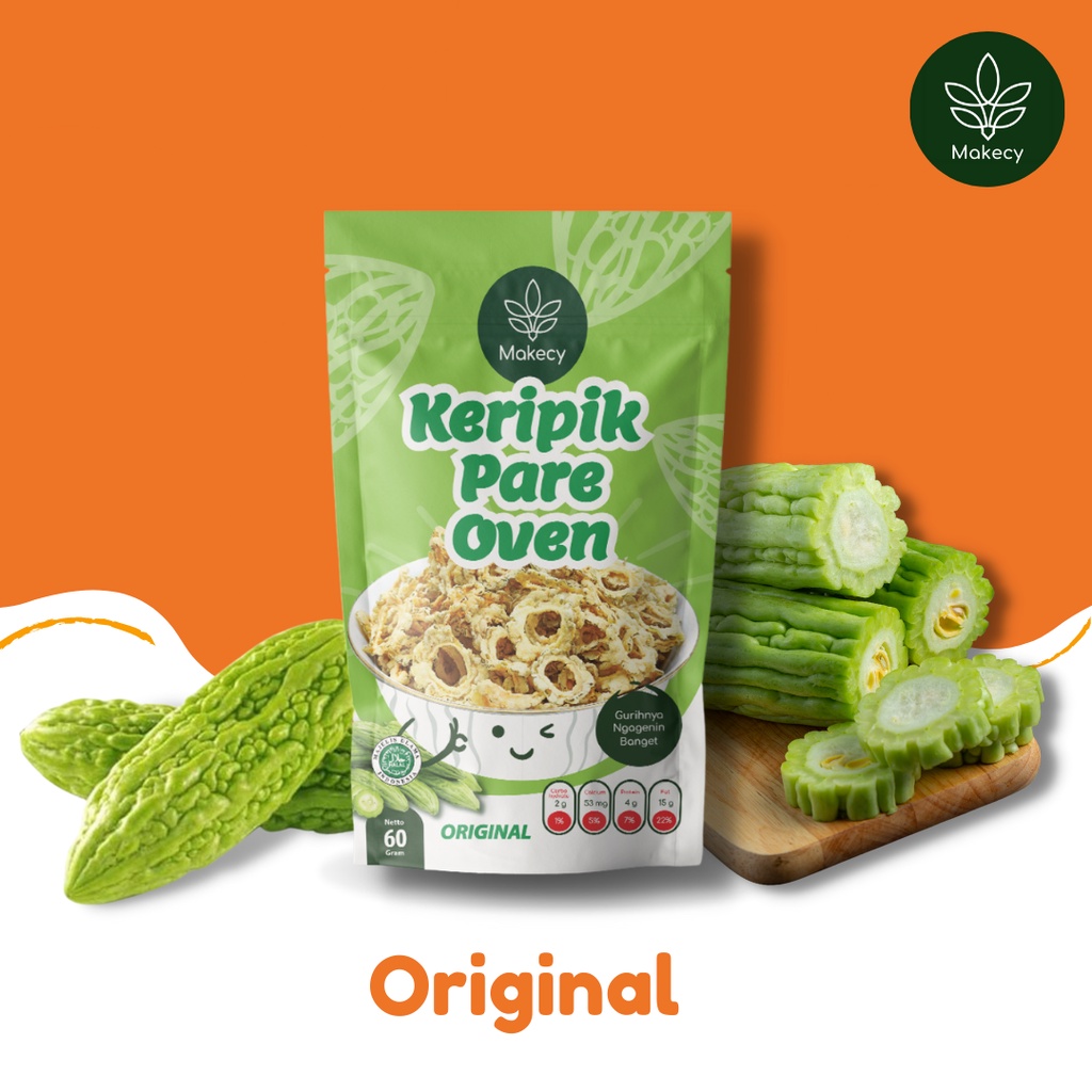 Jual Makecy Keripik Pare Cemilan Rendah lemak 60 g | Shopee Indonesia