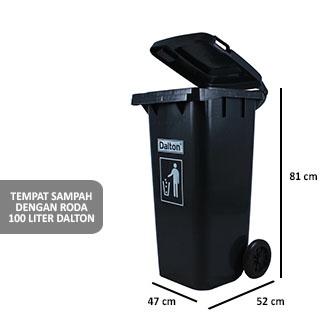 Jual tempat sampah 100 LITER HDPE PLASTIK ( BAHAN TEBAL 100% ) dalton expedisi | Shopee Indonesia