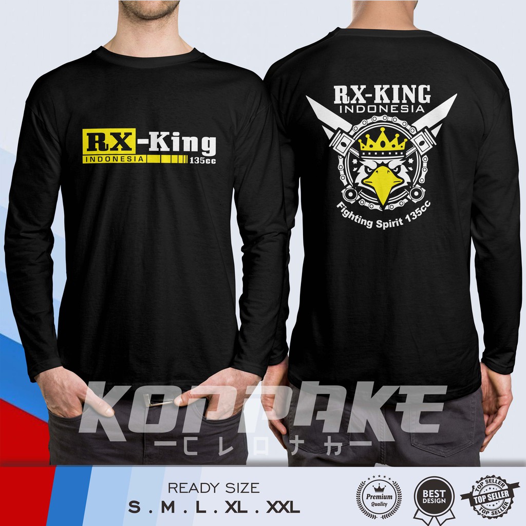 Jual Kaos Motor RX KING Indonesia Racing Fighter Spirit of 135 CC ...