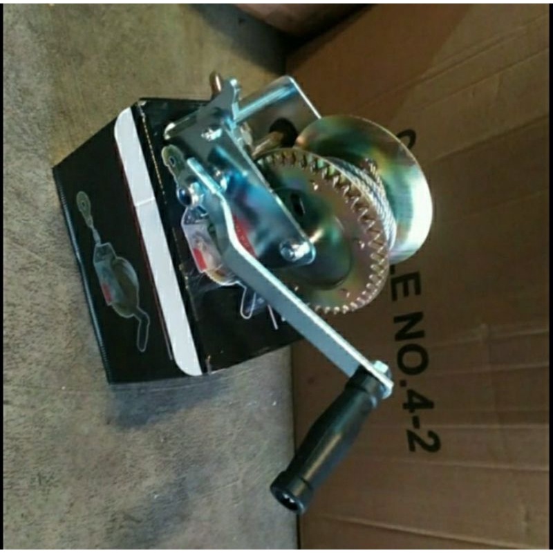 Jual alat derek manual 450 kg × 10 meter hand winch 1000 LBS katrol ...