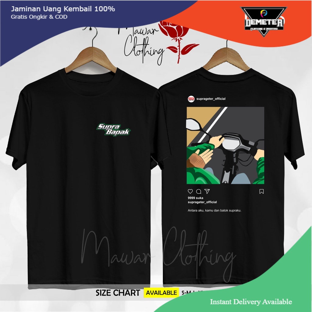 Jual Kaos / Baju Honda Supra Bapak Supra Geter Suprageter_official ...