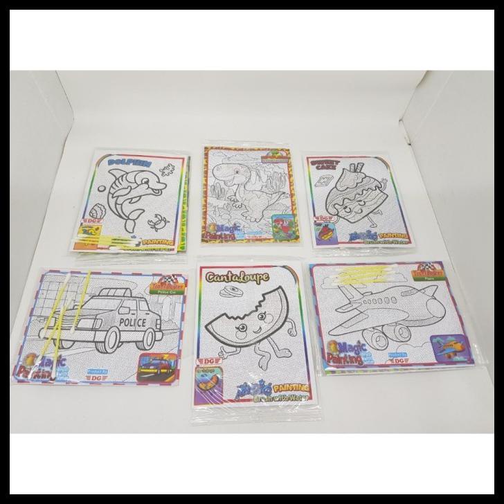 Jual MAINAN MEWARNAI ANAK MELUKIS MAGIC PAINTING DENGAN AIR DAN COTTON ...