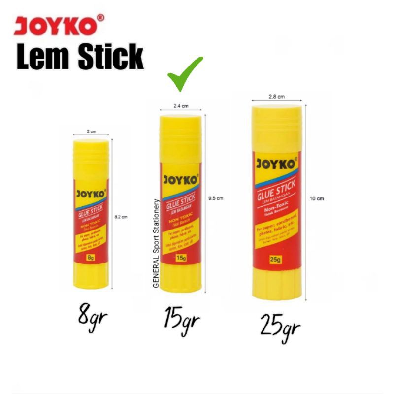 Jual COD Joy KTB Lem Stick Joyko 15 GS-09 GS-100 Dan GS-102 Glue Stick ...
