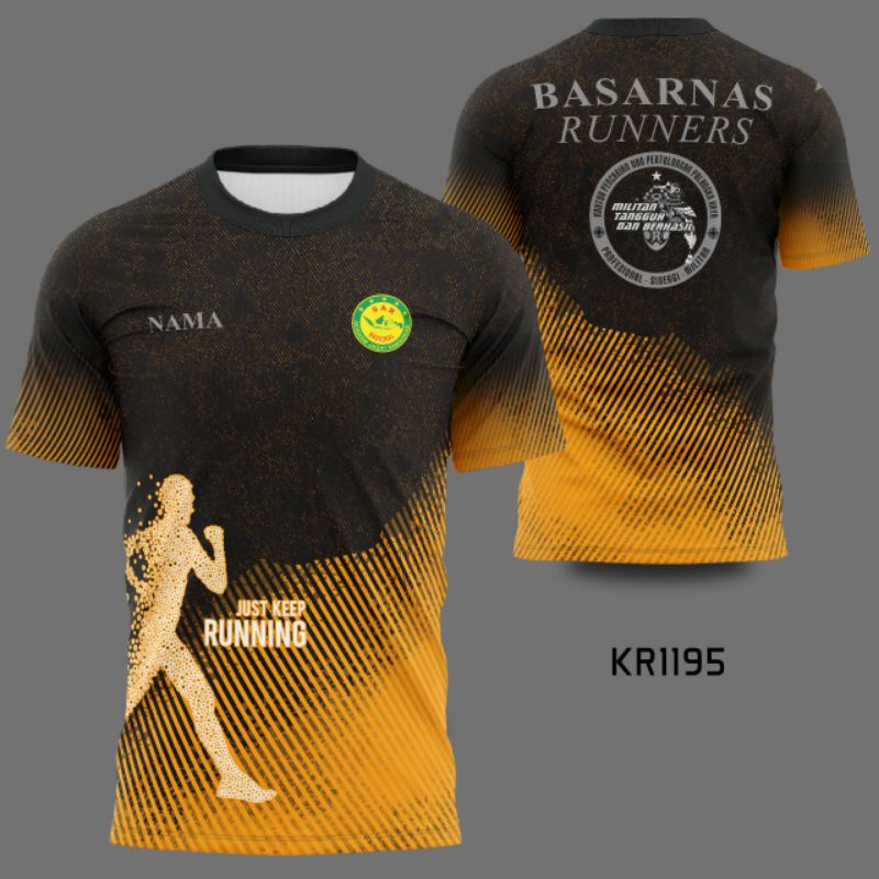 Jual KR1195 Kaos Jersey Basarnas Indonesia Lengan Panjang/Pendek Ukuran ...