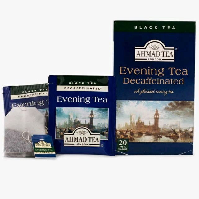Jual AHMAD TEA Evening Tea Decaffeinated Decaf Tea 20 Teabags | Shopee ...