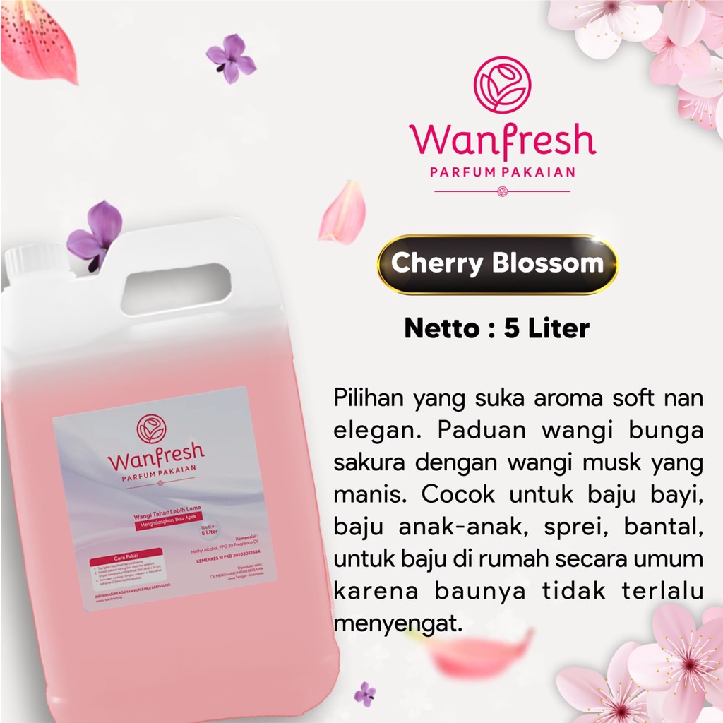 Jual Parfume Laundry Wanfresh Kemasan 5 Liter Parfum Pakaian Aroma ...