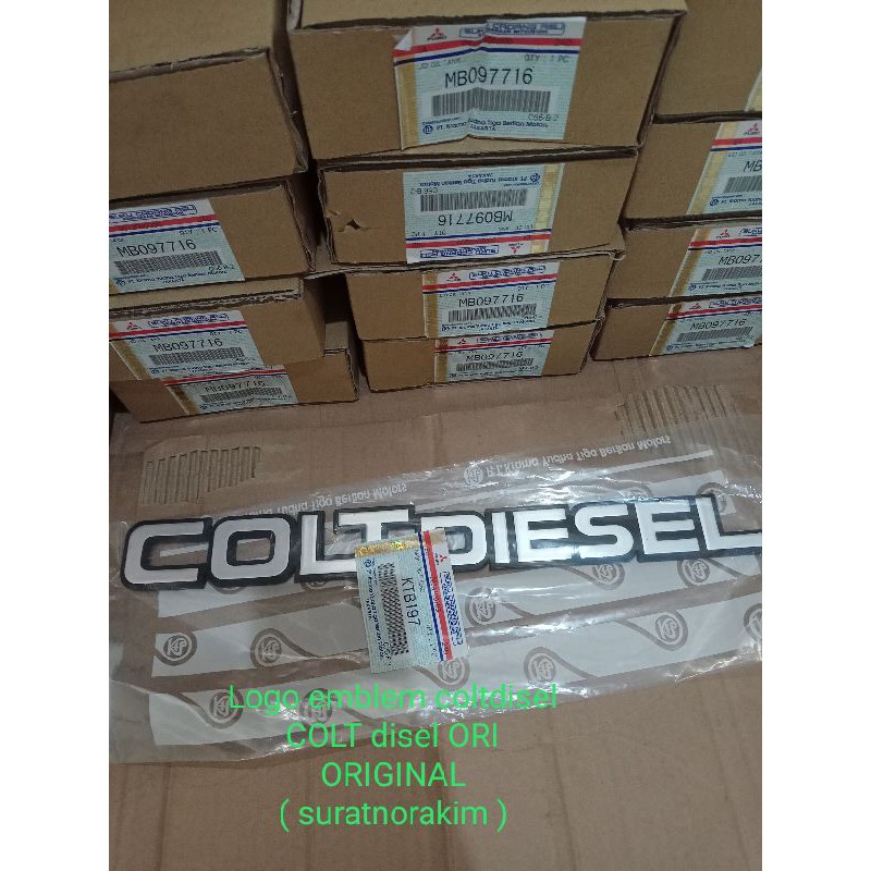 Jual Logo emblem coltdisel COLT disel ORI ORIGINAL | Shopee Indonesia