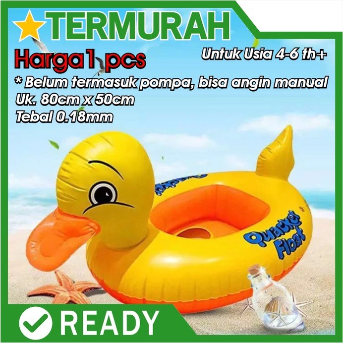 Jual Ban Renang Anak Bebek Pelampung Ring duck lobang kaki baby bayi ...
