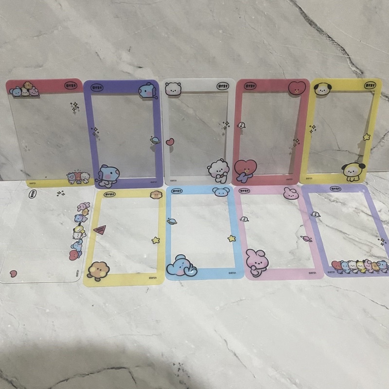 Jual (1) BTS BT21 minini photocard deco film clear photocard | Shopee Indonesia
