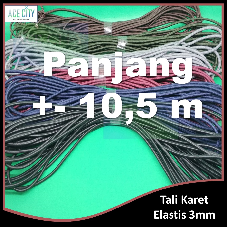 Jual Tali elastis / tali string / tali karet diameter 3mm / Navy ...