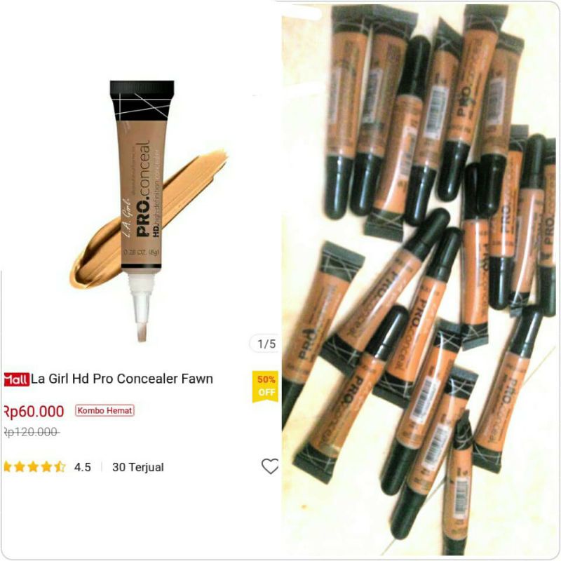 Jual La Girl HD Pro Concealer Fawn | Shopee Indonesia
