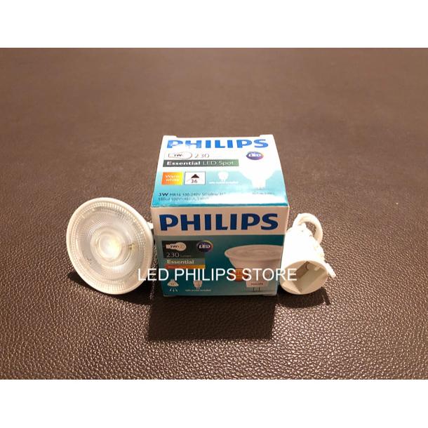 Jual LAMPU HALOGEN LED SPOT PHILIPS 3 WATT 3WATT 3 W 220V TUSUK MR16 MR ...