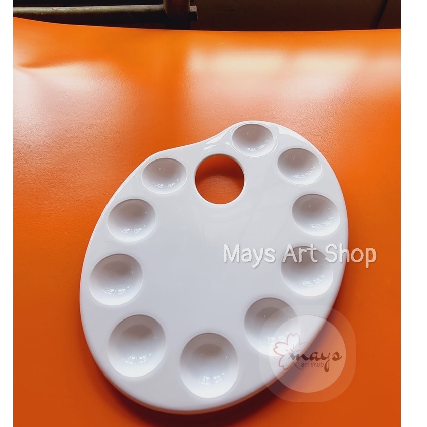 Jual Palet Lukis Plastik Oval V-Tec PL 2317 / Vtec Palette Plastic ...