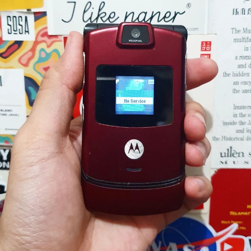 Jual Motorola Razr V3M V3 V3i Red Merah Flip Phone | Shopee Indonesia