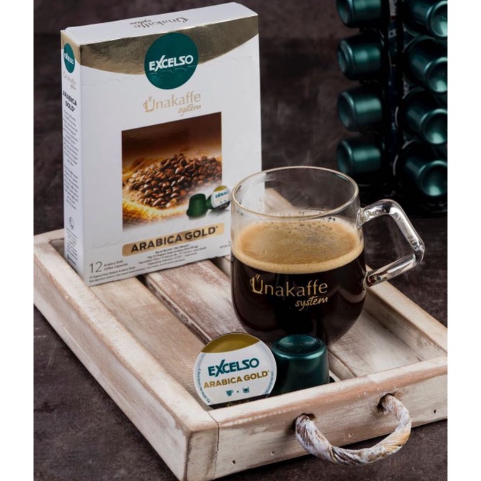 Jual Excelso Unakaffe Capsule Arabica Gold 12 Pods | Shopee Indonesia