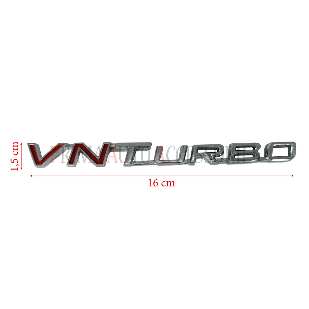 Jual Logo Emblem Mobil VN TURBO 16cm | Shopee Indonesia