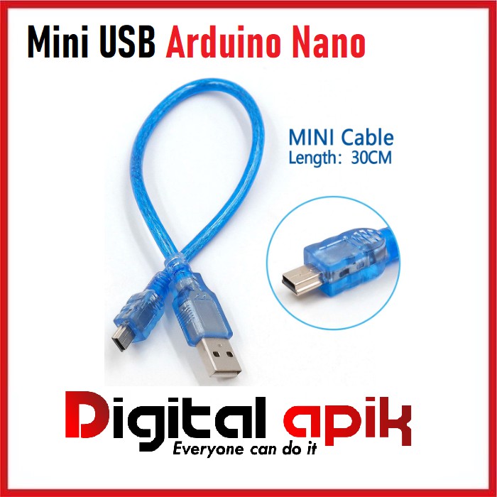 Jual Kabel Mini USB Arduino Nano V3 Ch340 30 cm 30cm Biru | Shopee ...
