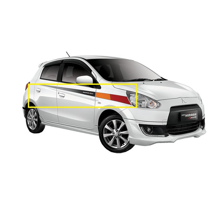 Jual STICKER BODY Mitsubishi Mirage SPORT 1 SET ( KIRI & KANAN ...