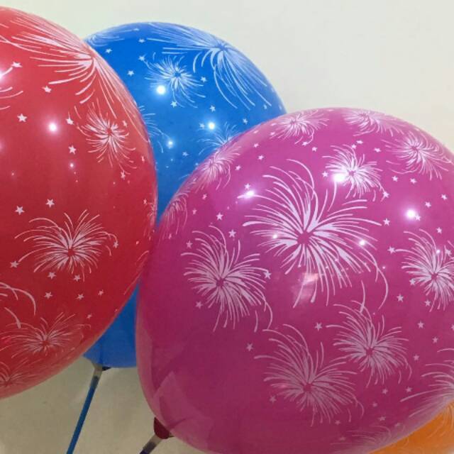 Jual Balon Motif Kembang Api | Shopee Indonesia