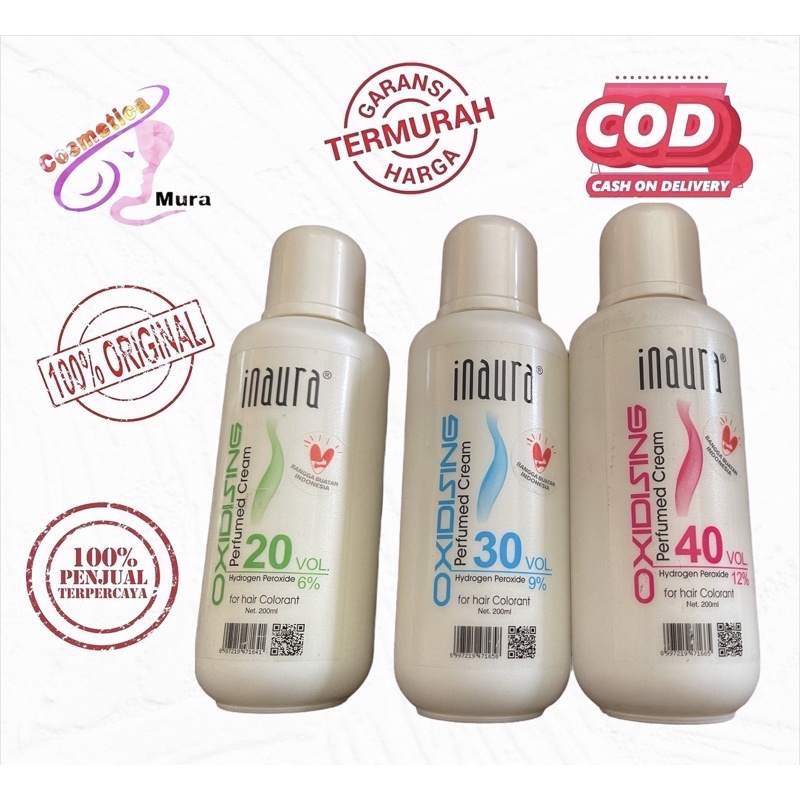 Jual [ 200 ml ] inaura oxydant developer 9 % // inaura oxidixing ...