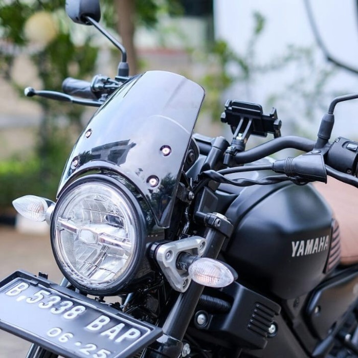 Jual Windshield xsr155 visor xsr 155 smoke with bracket PNP kaca tameng ...