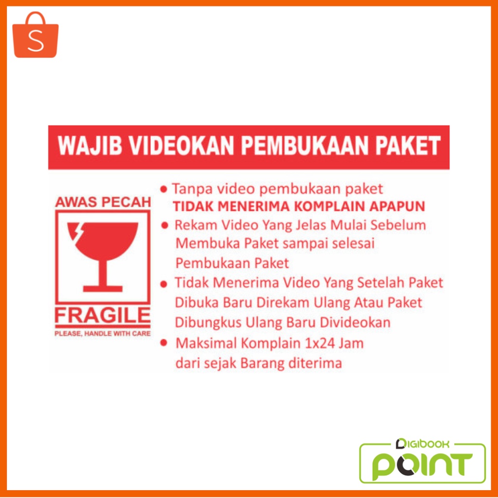 Jual Stiker Unboxing - Label Unboxing- Peringatan Unboxing Stiker ...