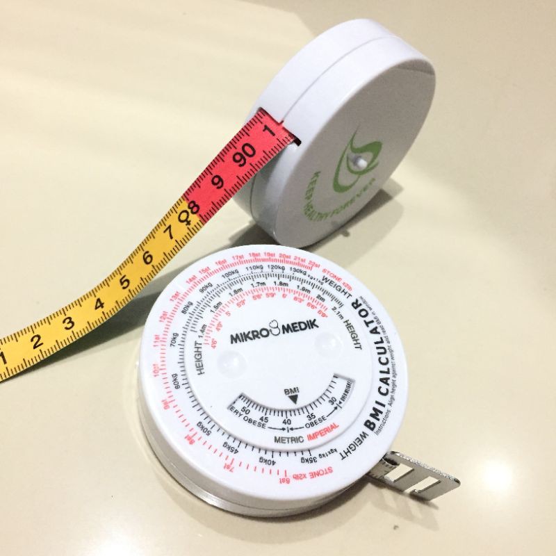 Jual Body Mass Index BMI Calculator 150cm Meteran / Metline Pengukur ...