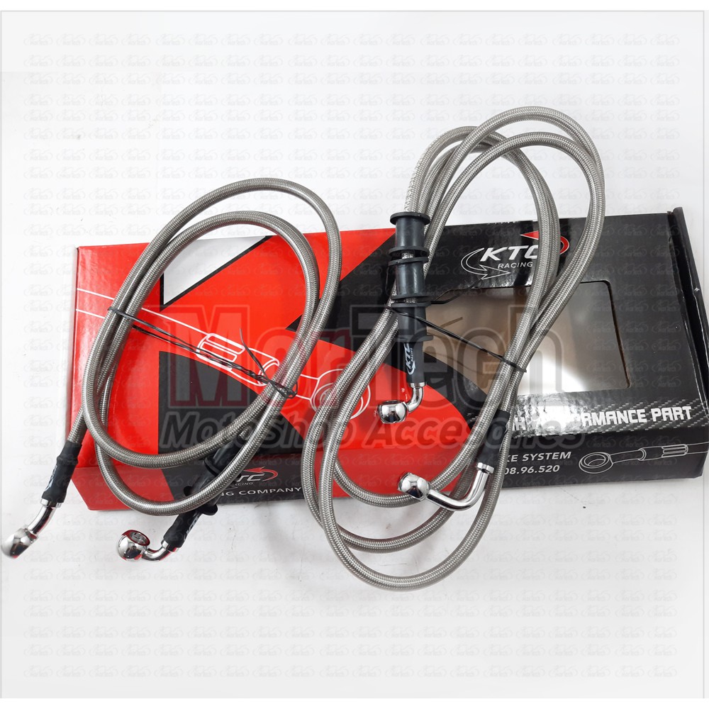 Jual Paketan Kabel Selang Slang Rem KTC Racing Brake Hose yamaha Nmax N Max Non Abs Set depan ...