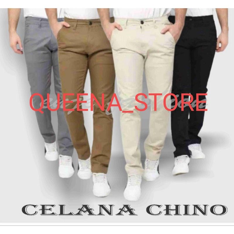 Jual CELANA PRIA CHINO Slim fit Panjang Kerja kantor Santai Liburan Cowok Gentleman 27 - 38 ...
