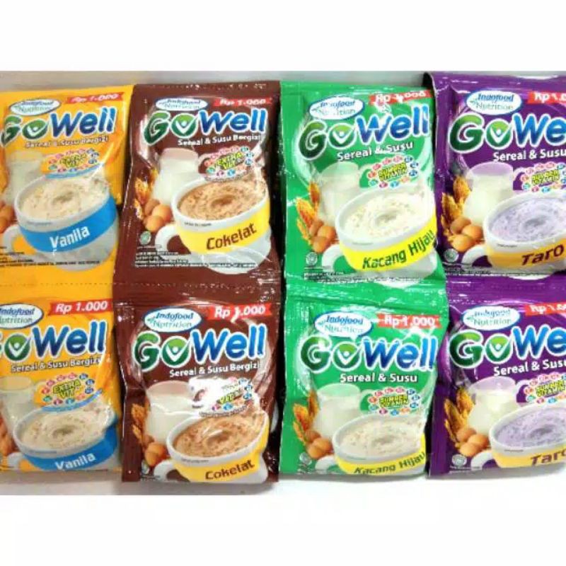 Jual Indofood Gowell Sereal dan Susu Go Well Renceng 10x29g | Shopee ...