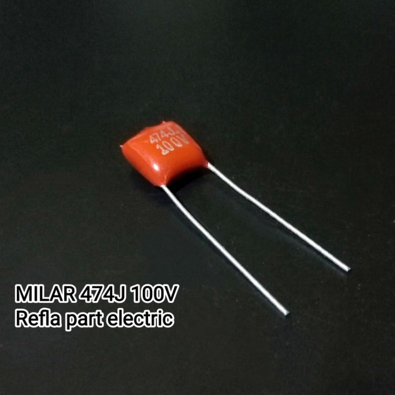 Jual CAPACITOR MILAR 474J 100V 470K 470N 100VOLT | Shopee Indonesia
