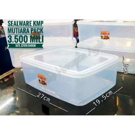 Jual FoodBox/tempat makan/kotak/ Toples Bening sealware KMP transparan ( 900, 1800, 2500, 2000 ...