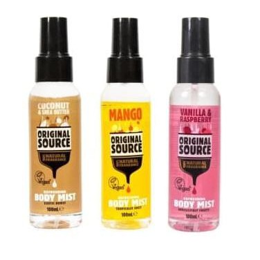 Jual ORIGINAL ORIGINAL SOURCE BODY MIST VANILLA RASPBERRY COCONUT MANGO ...