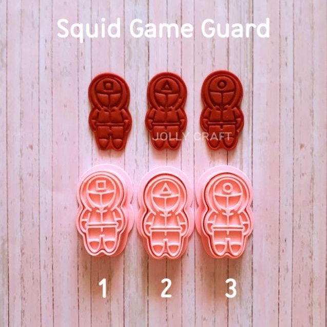 Jual Cookie cutter SQUID GAME GUARD 1, 2, 3 (pilih 1 motif) | Shopee ...